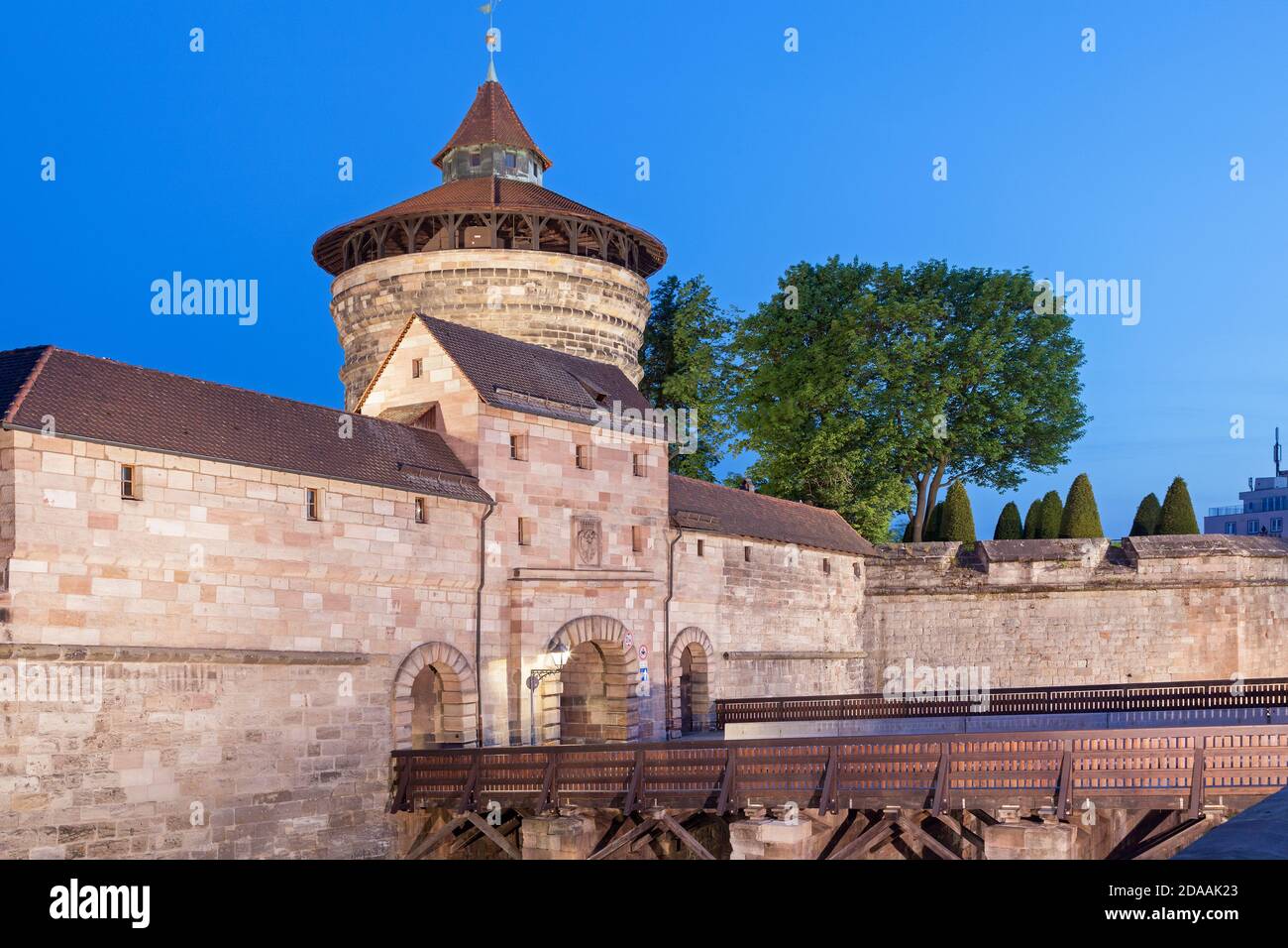 Gate tower in the old town of nuremberg hi-res stock photography and ...
