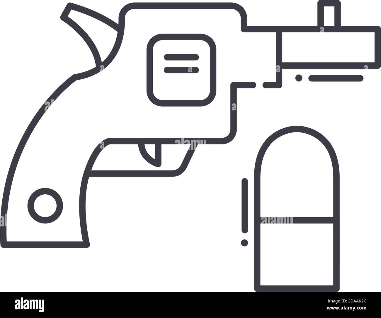 Arrest icon, linear isolated illustration, thin line vector, web design ...
