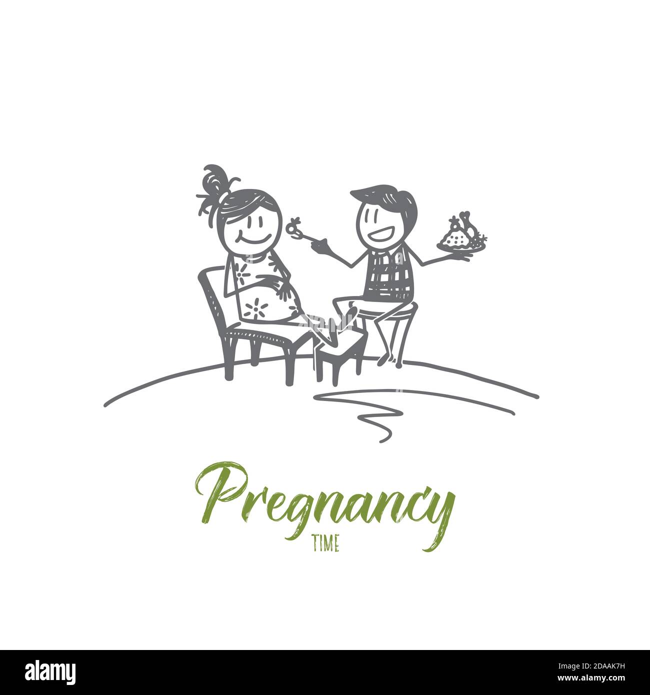 Feeding together Stock Vector Images - Alamy