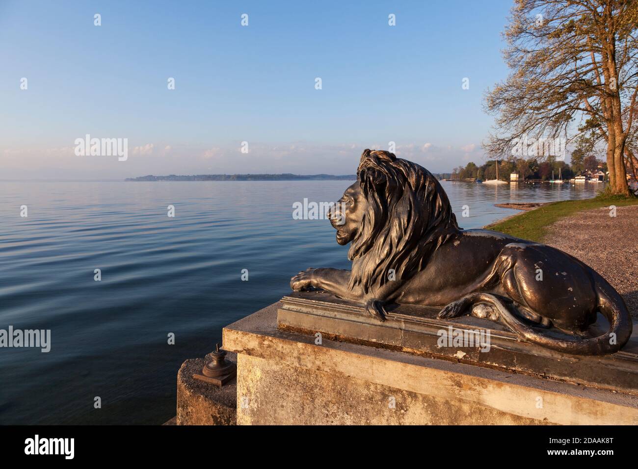 geography / travel, Germany, Bavaria, Tutzing, Tutzing lion at ...