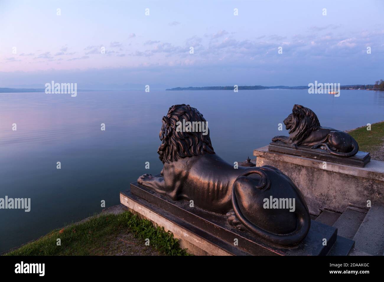 geography / travel, Germany, Bavaria, Tutzing, Tutzing lion at ...