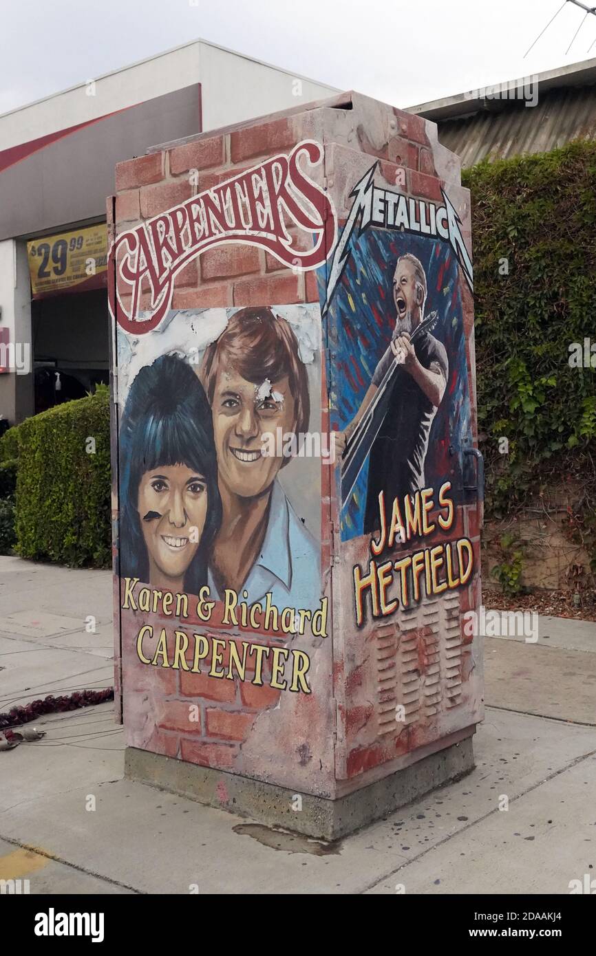 Downey, United States. 05th Nov, 2020. A mural of the Carpenters and ...
