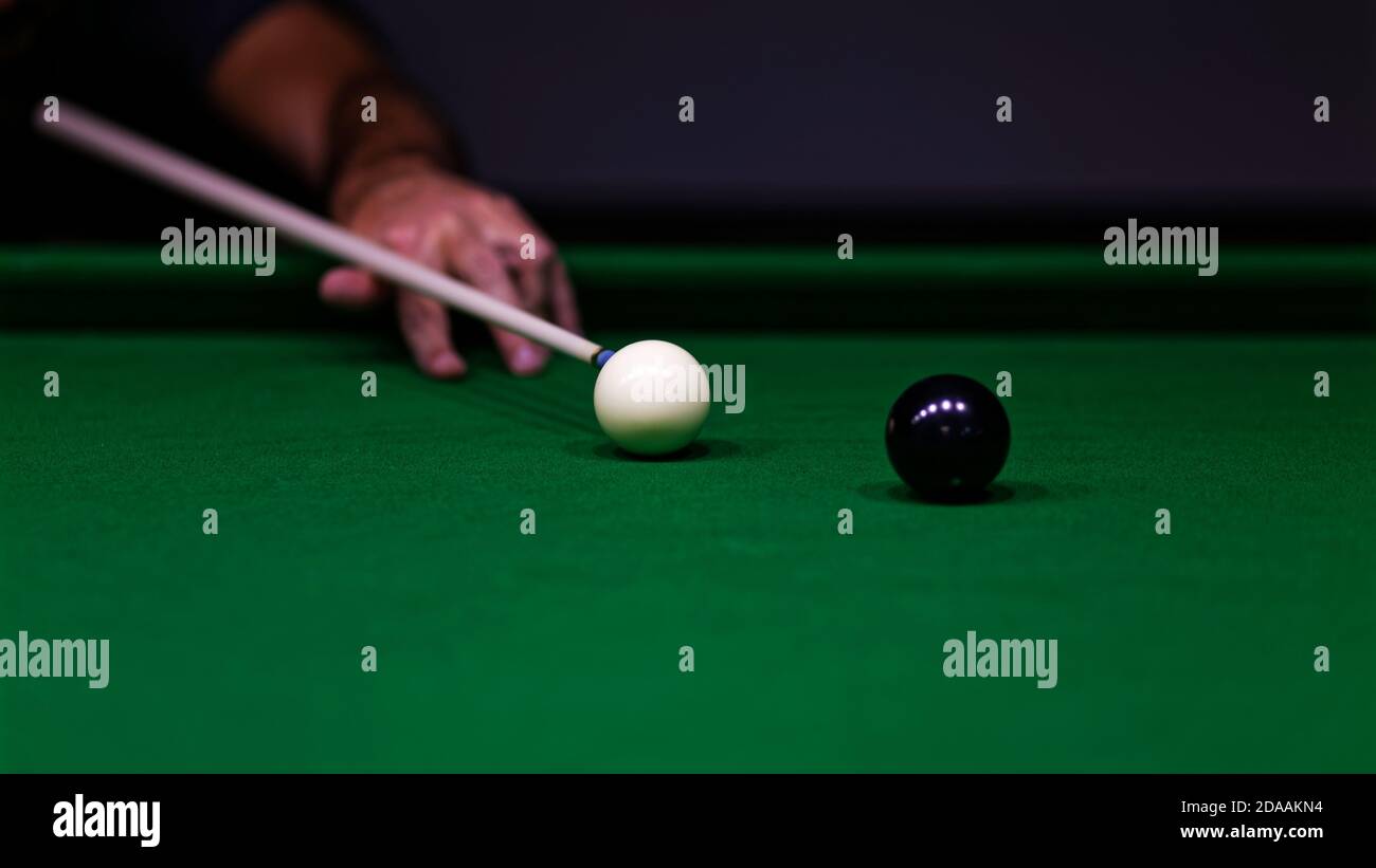Billiard hit ball hi-res stock photography and images - Alamy