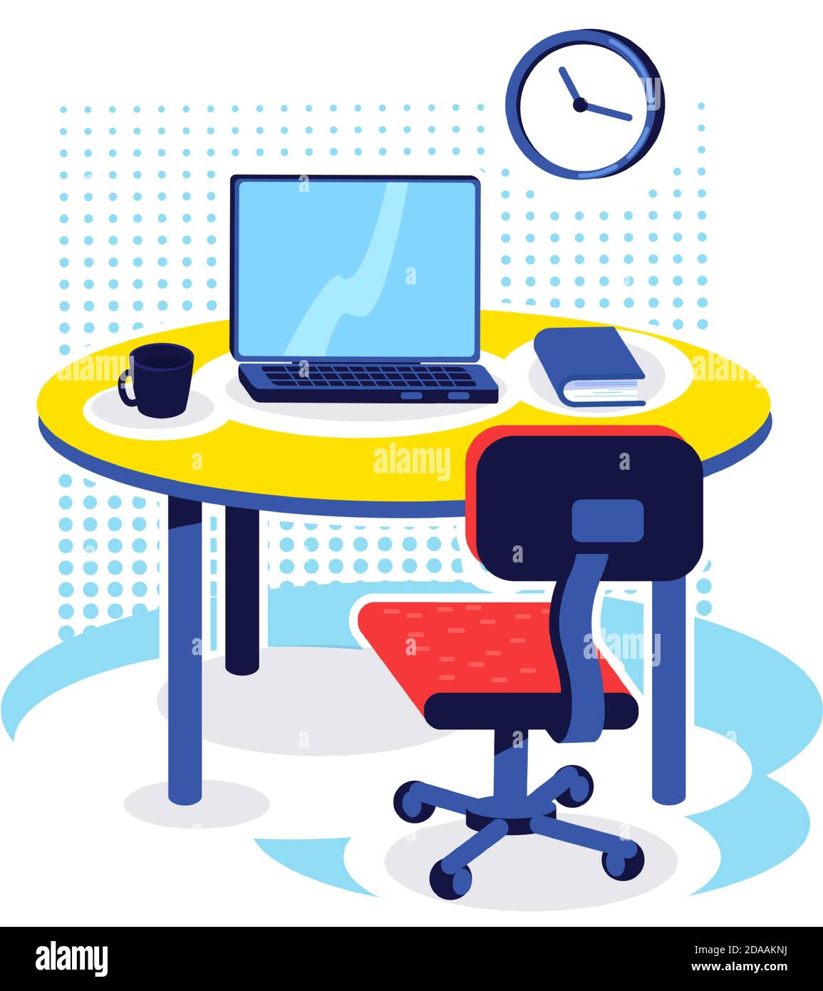 Desktop metaphor background Stock Vector Images - Alamy