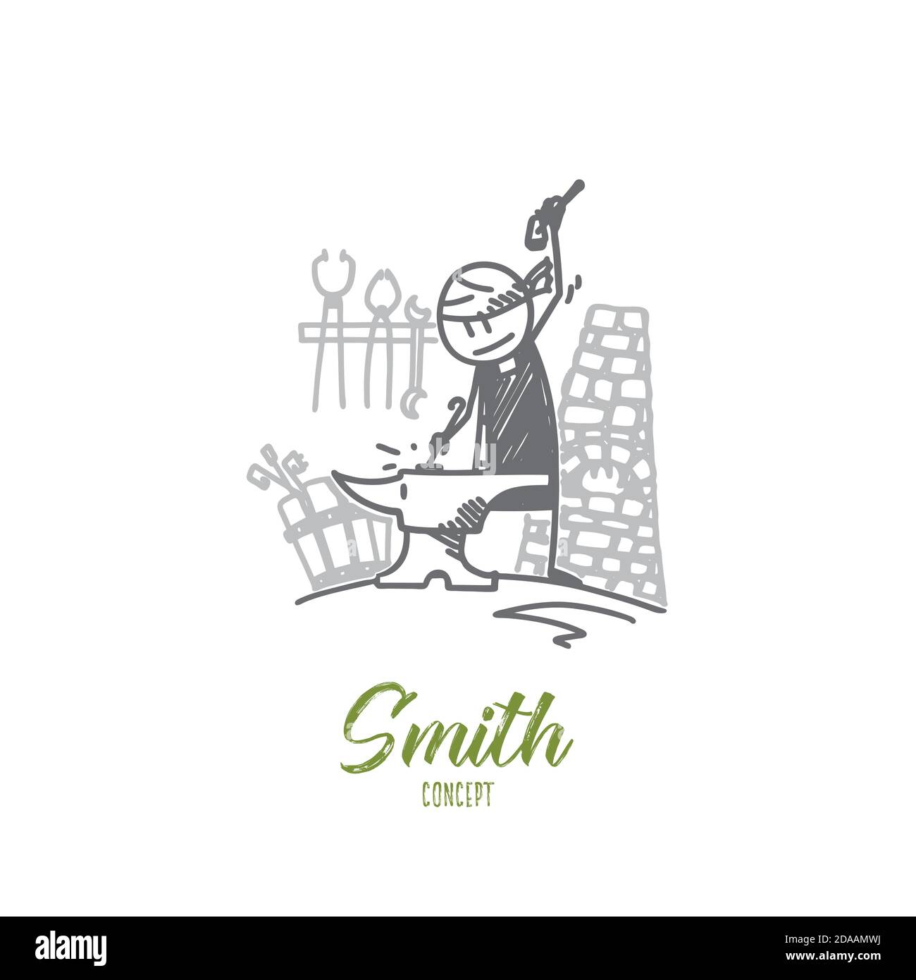 Smith concept. Hand drawn isolated vector Stock Vector Image & Art - Alamy