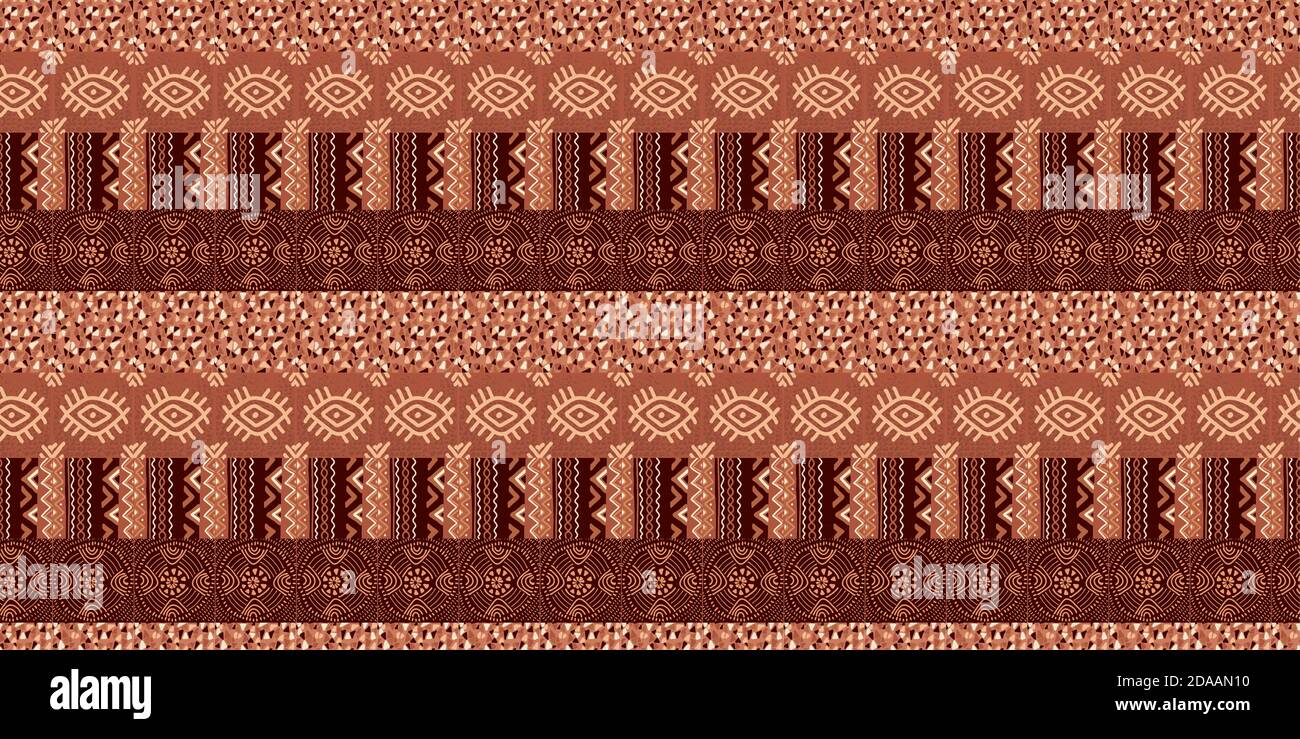 African print, seamless vector pattern in traditional African manner ...
