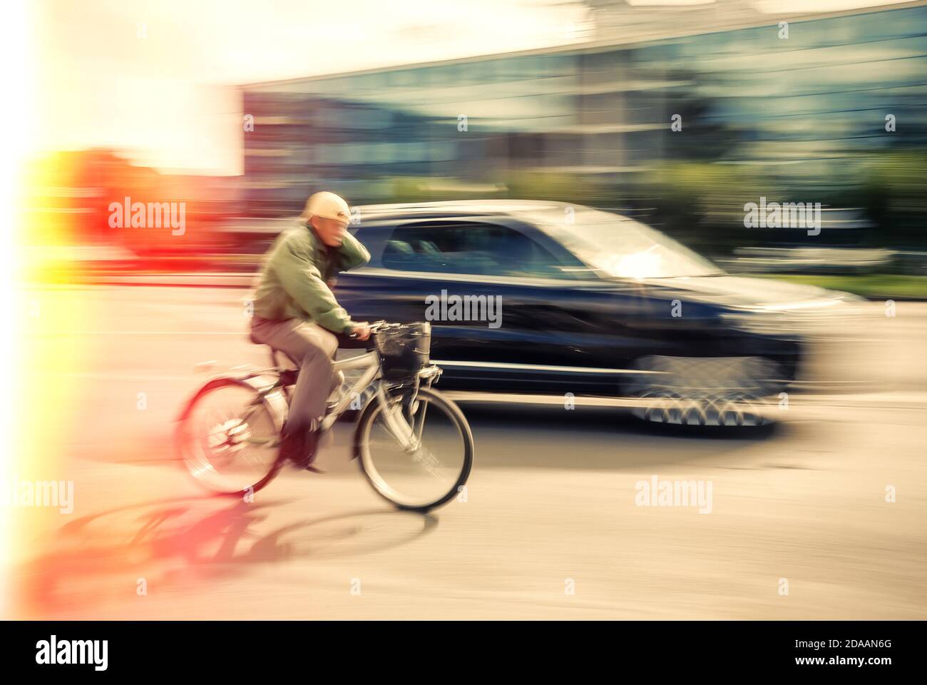 Car Overtake Cyclist High Resolution Stock Photography and Images - Alamy