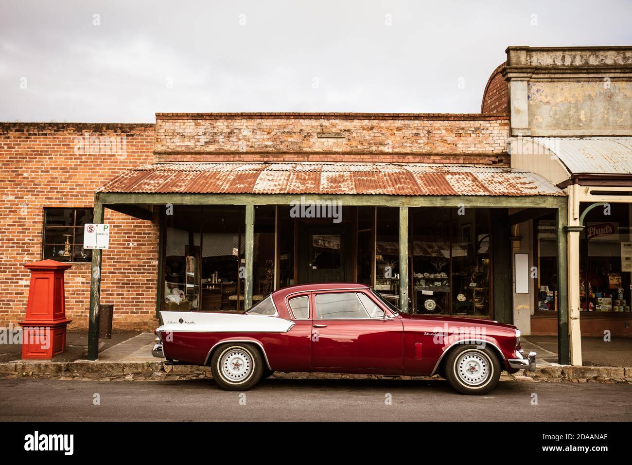 Classic Car in Maldon Australia Stock Photo - Alamy