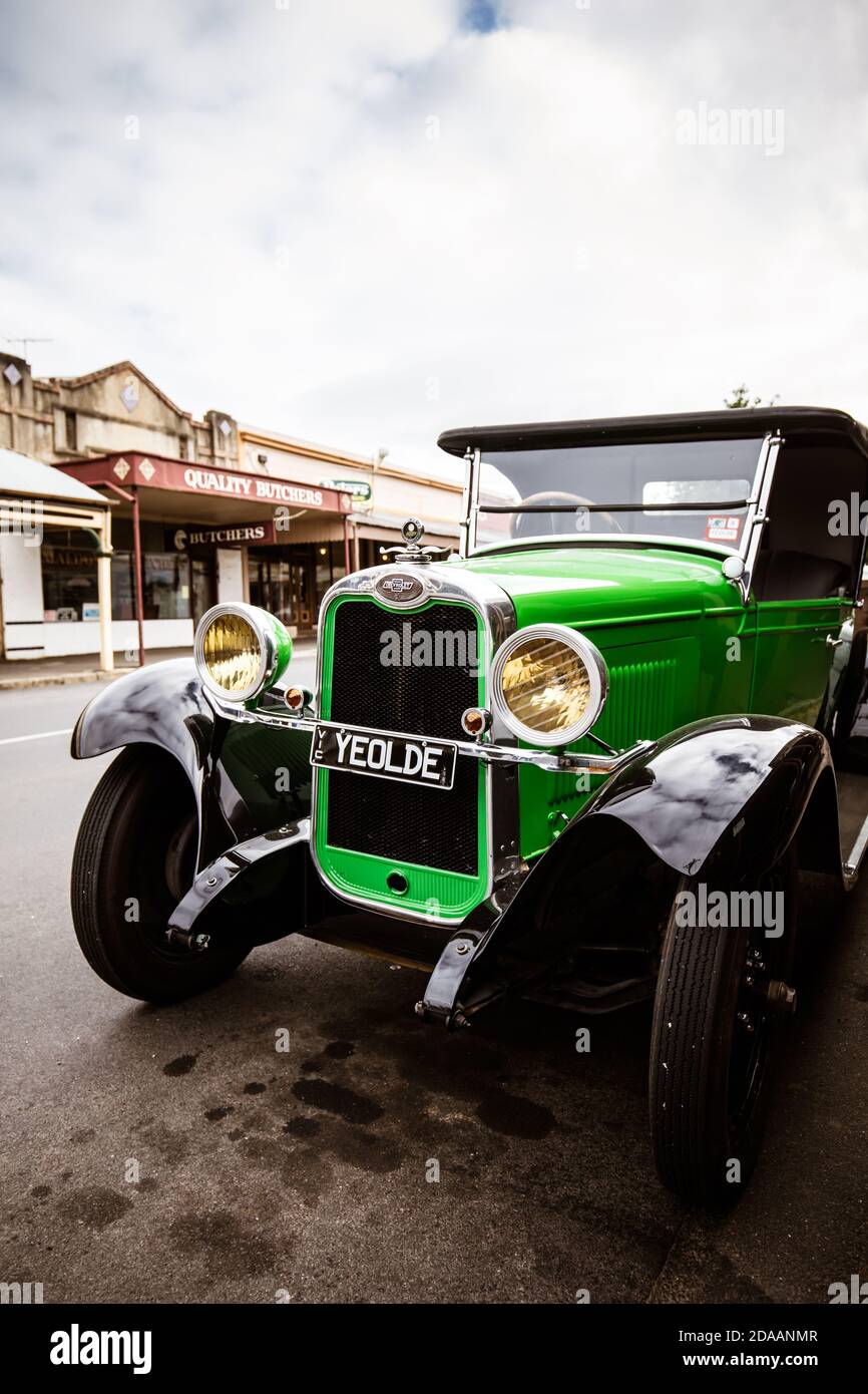 Classic Car in Maldon Australia Stock Photo - Alamy