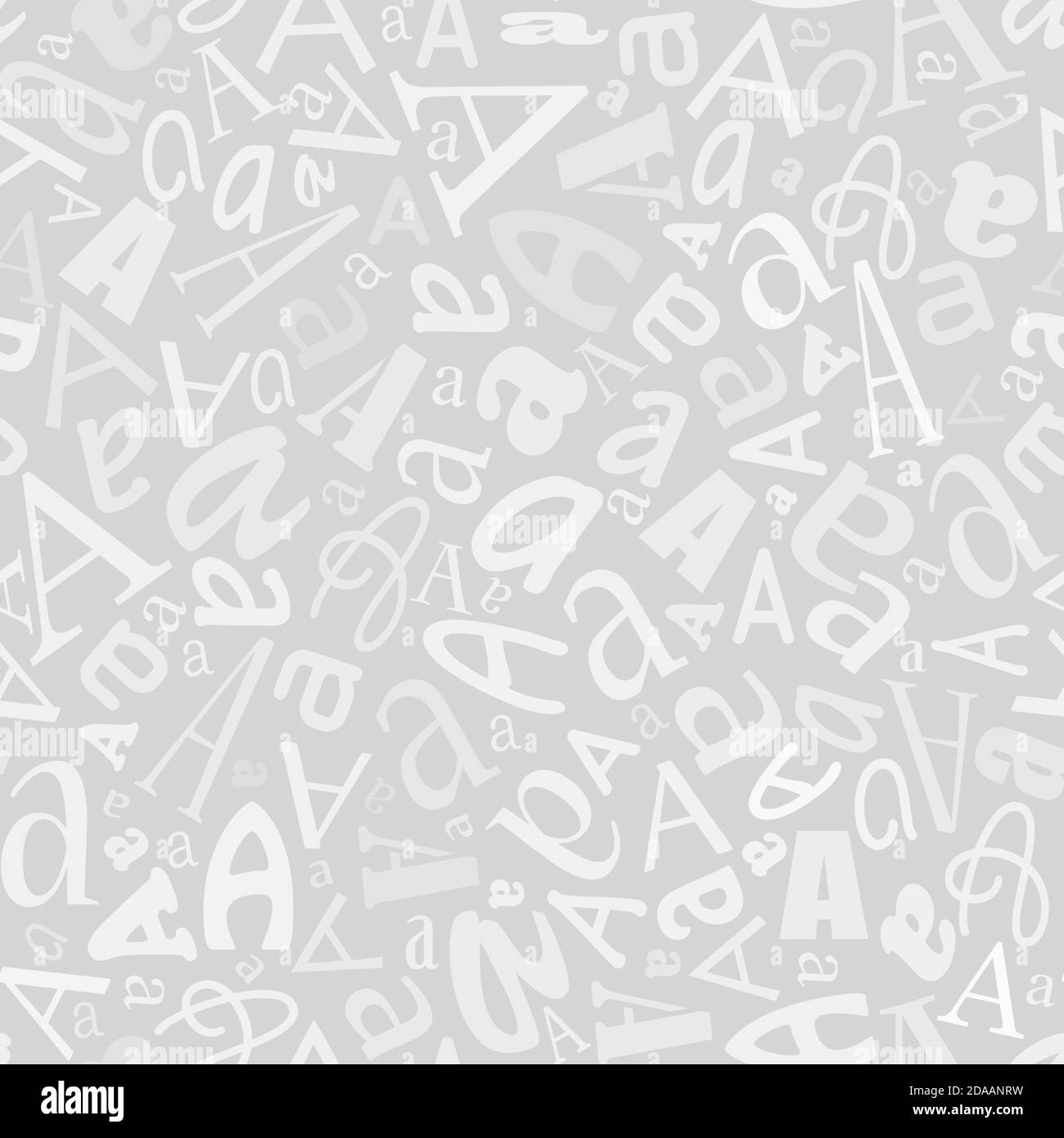 Abstract light gray background. Seamless texture. Letters A on gray ...