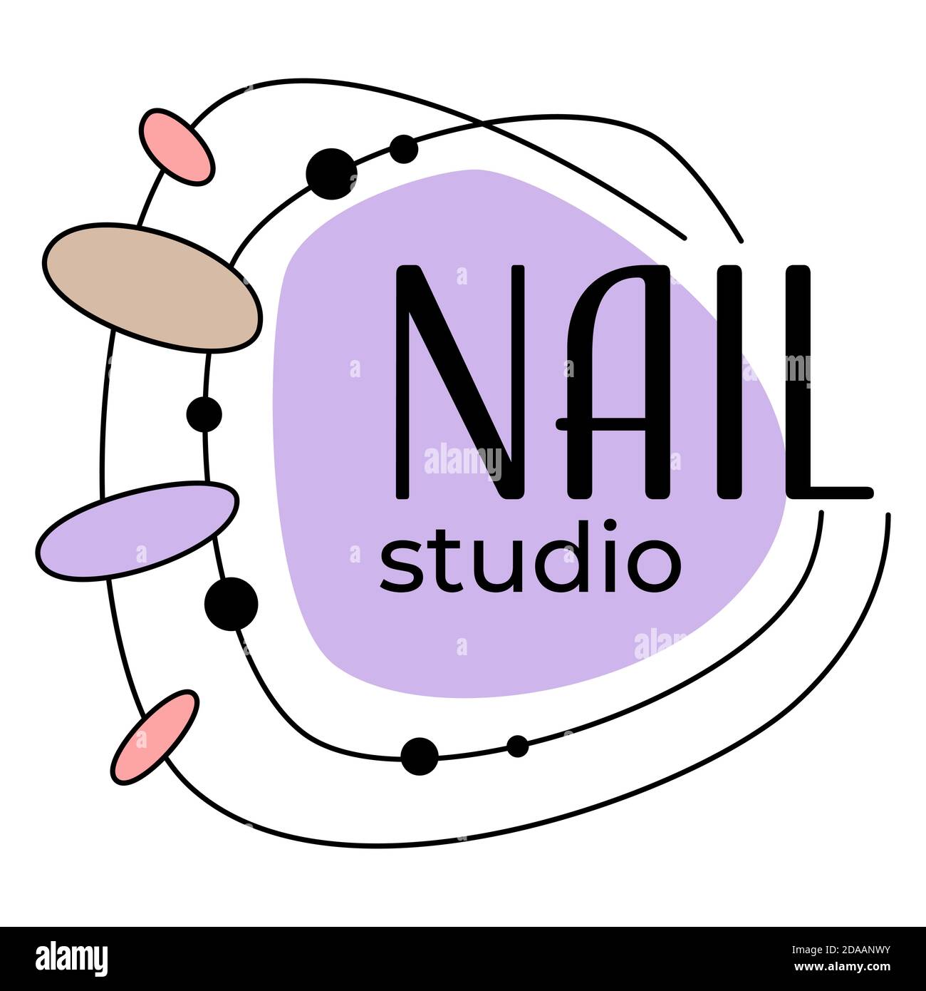 Painted toenail Stock Vector Images - Alamy