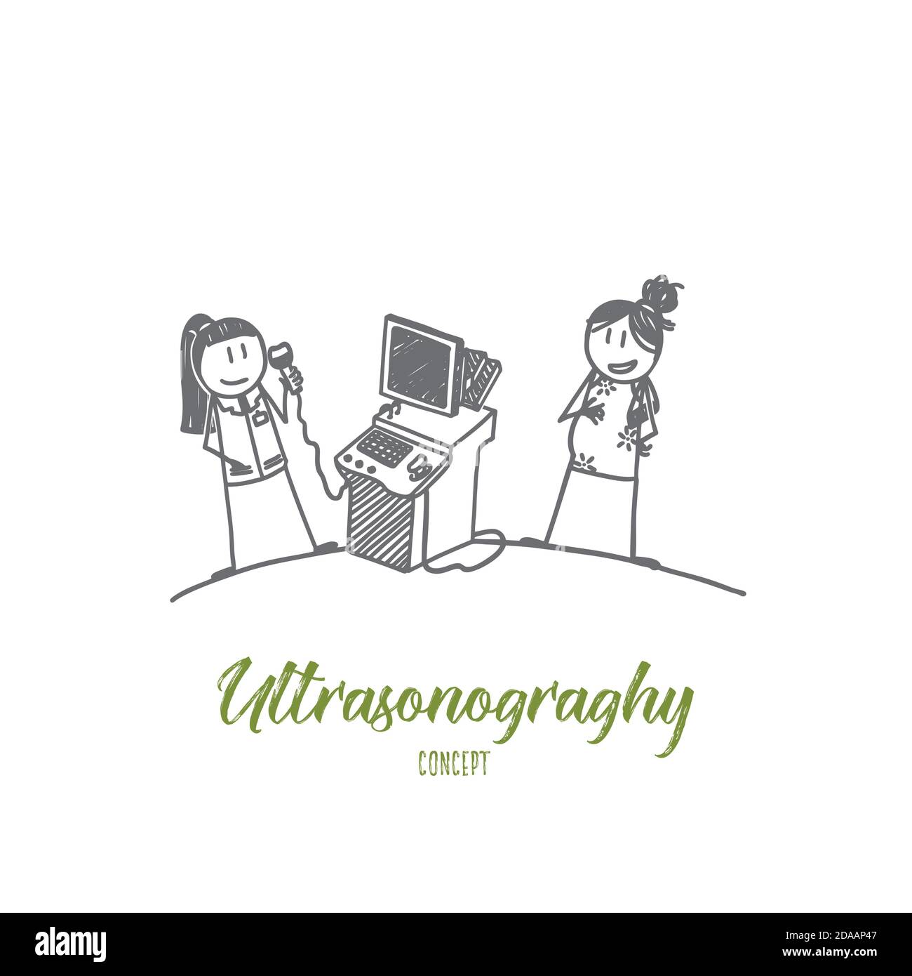 Usg abdomen Stock Vector Images - Alamy