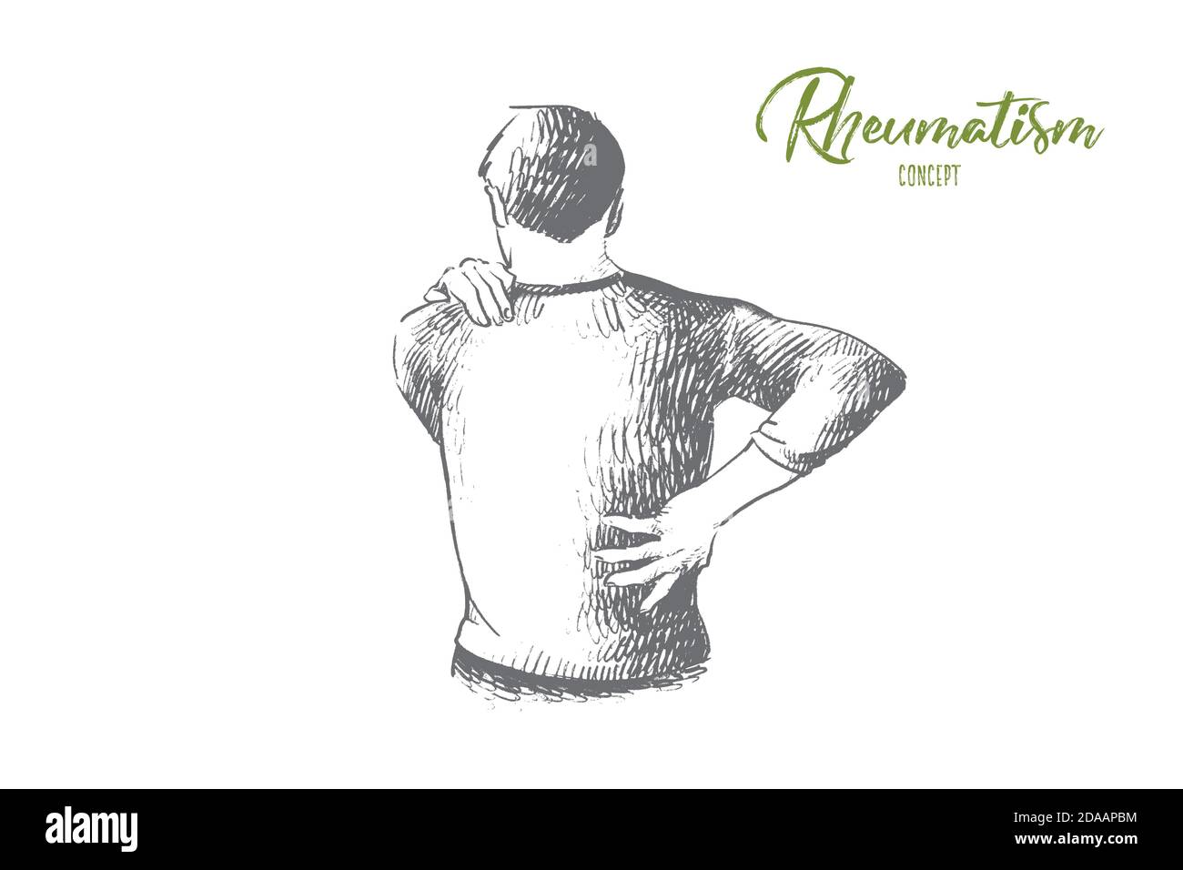 Rheumatism concept. Hand drawn isolated vector Stock Vector Image & Art ...