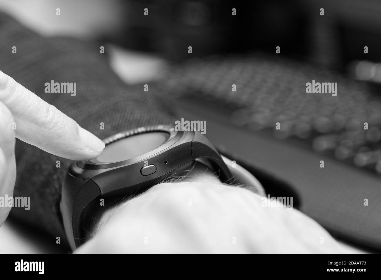 Smartwatch image Black and White Stock Photos & Images - Alamy