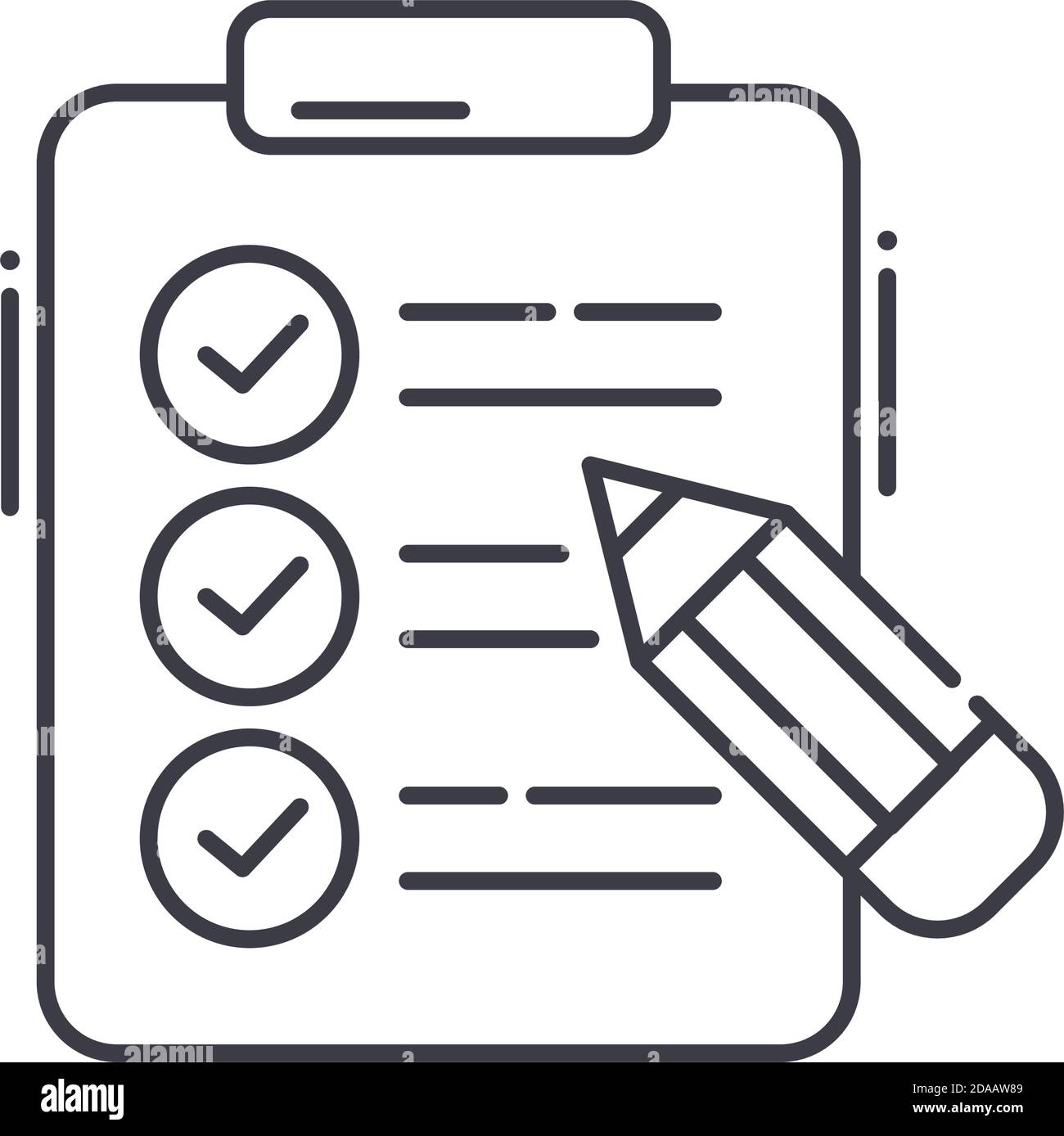 Appraisal icon, linear isolated illustration, thin line vector, web ...