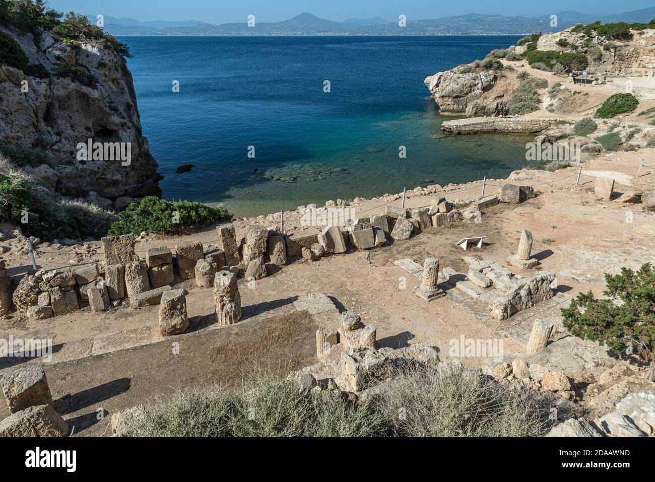 The sanctuary of Hera Akraia - Limenia. Perachora Corinthia Greece ...