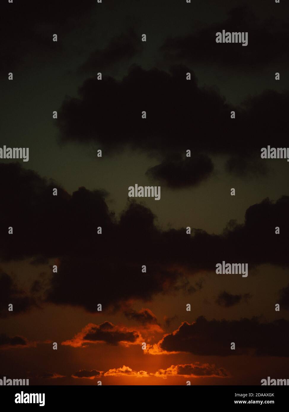 An incredible, strong, powerful and dramatic sunset captured in ...