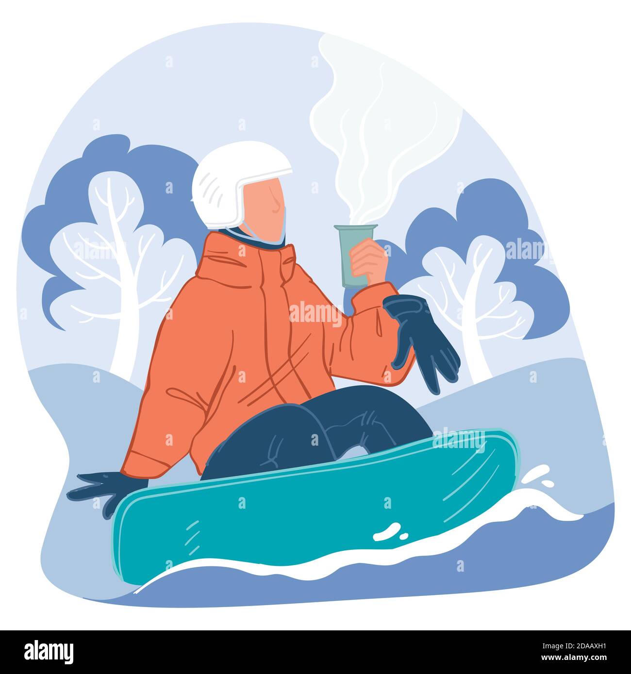 Snow on lodge Stock Vector Images - Alamy
