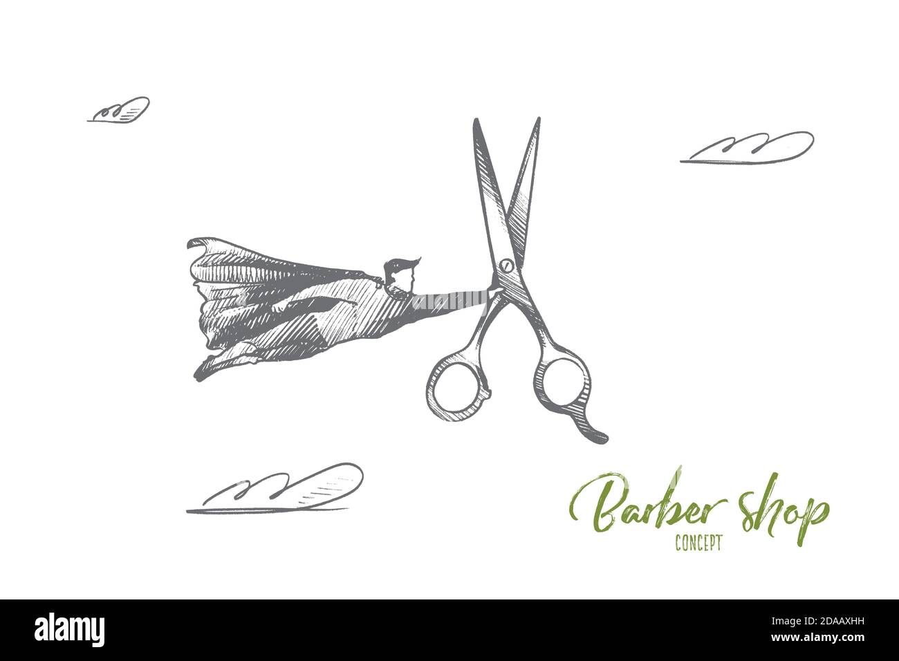 Grooming barber shop concept Cut Out Stock Images & Pictures - Alamy