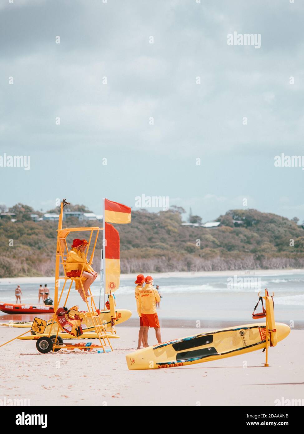 A lifeguard's base on the shore of a beach in Australia Stock Photo - Alamy