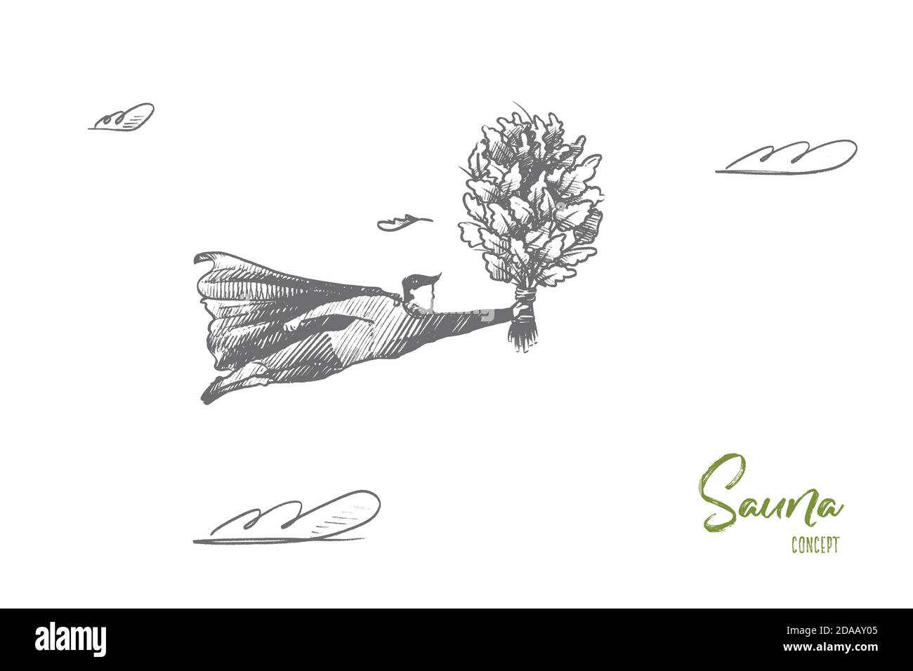 Sauna concept. Hand drawn isolated vector Stock Vector Image & Art - Alamy