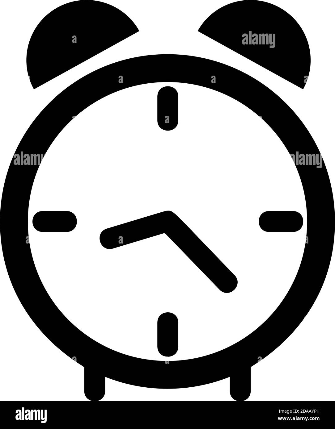Clock icon in trendy flat style isolated on white background. Symbol ...
