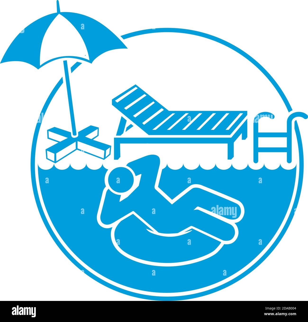 Wonderful holiday is to relax in well-equipped swimming pool on an ...