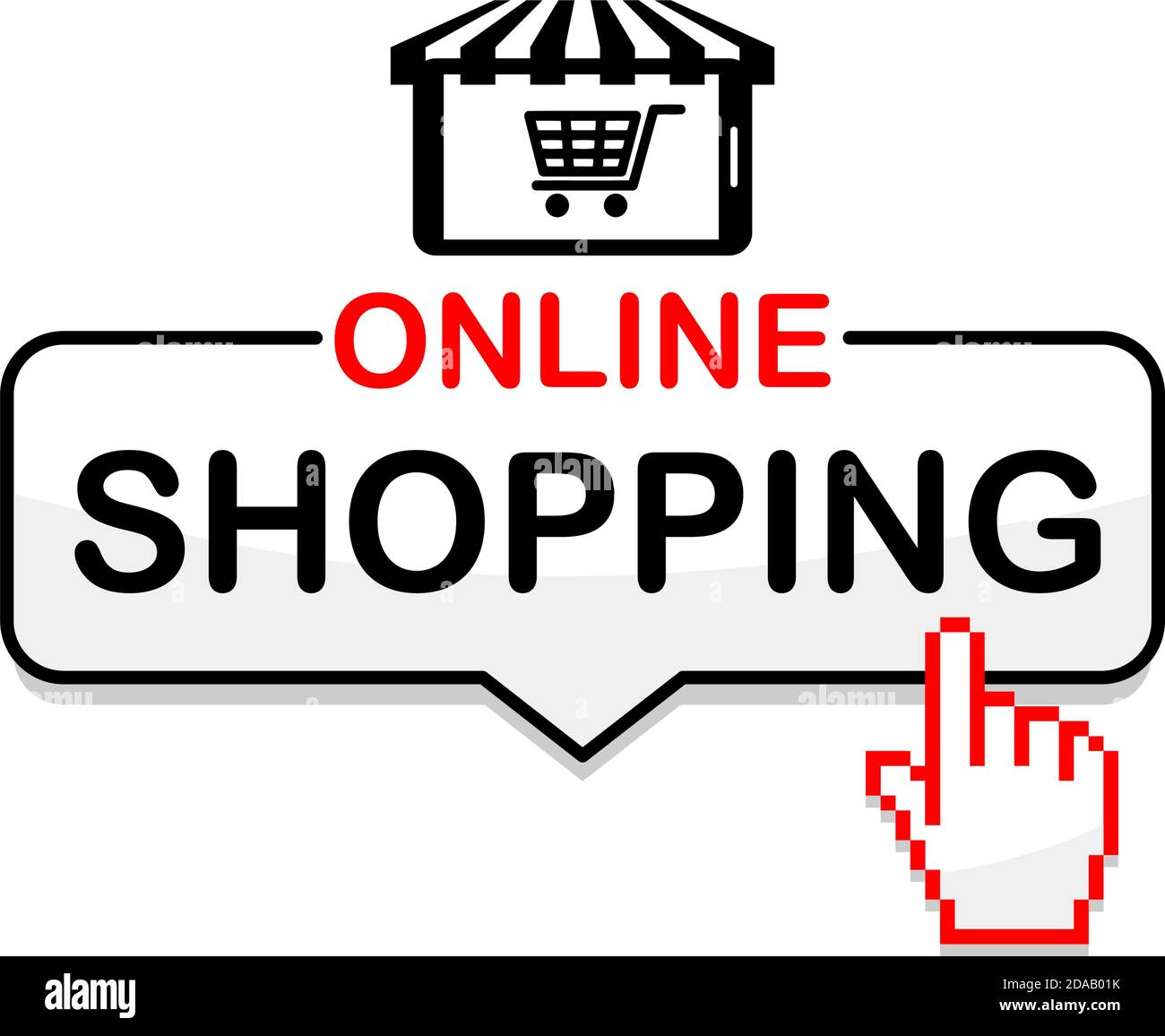 Shopping portal Stock Vector Images - Alamy