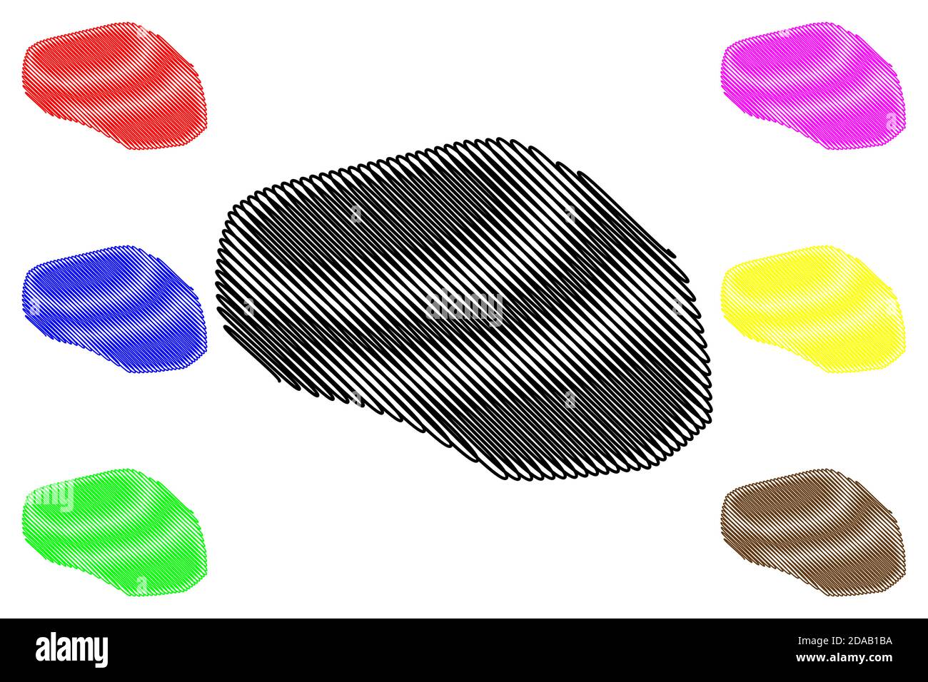 Nampula City (Republic of Mozambique, Nampula Province) map vector ...