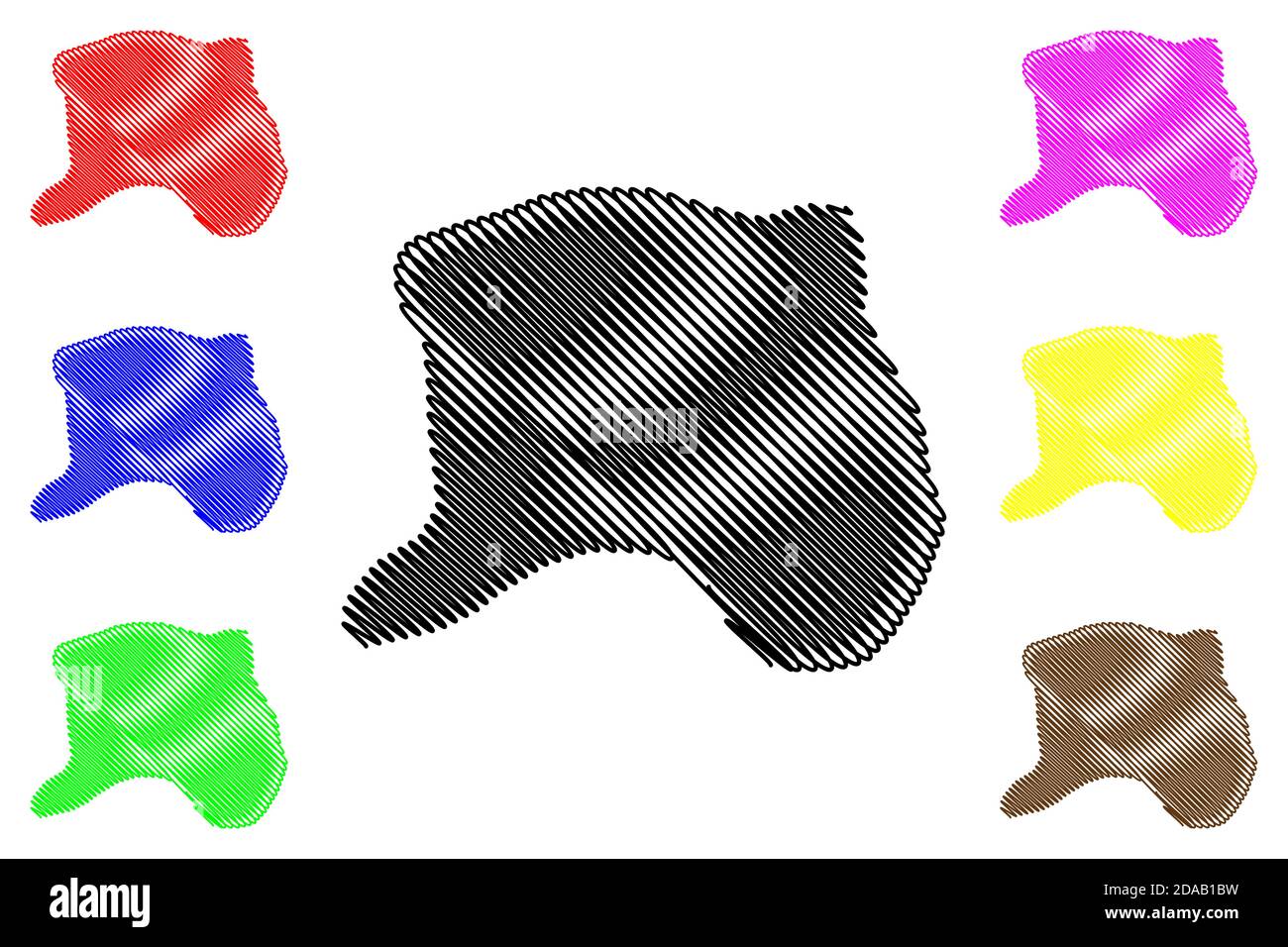 Ilorin City (Federal Republic of Nigeria, Kwara State) map vector ...