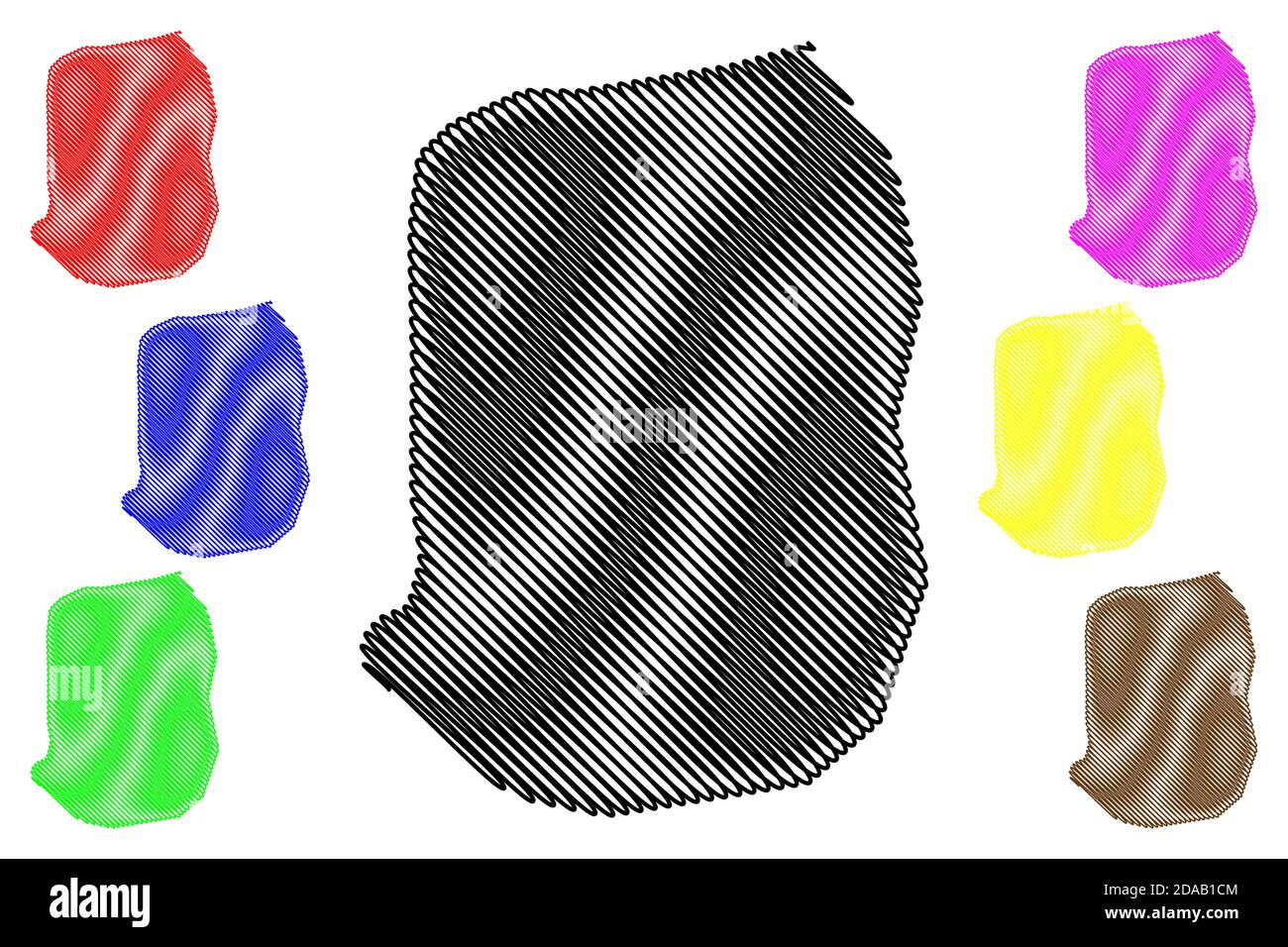 Maradi City (Republic of the Niger, Maradi Region) map vector ...