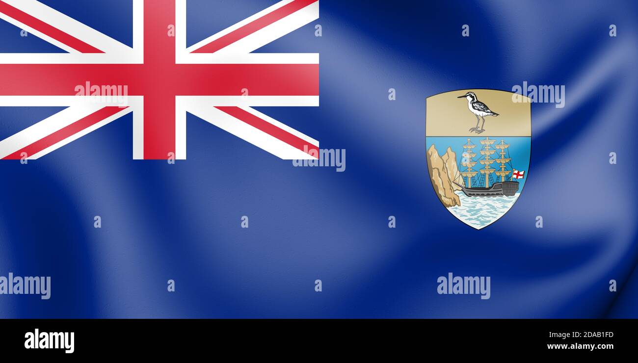 3d flag saint helena hi-res stock photography and images - Alamy