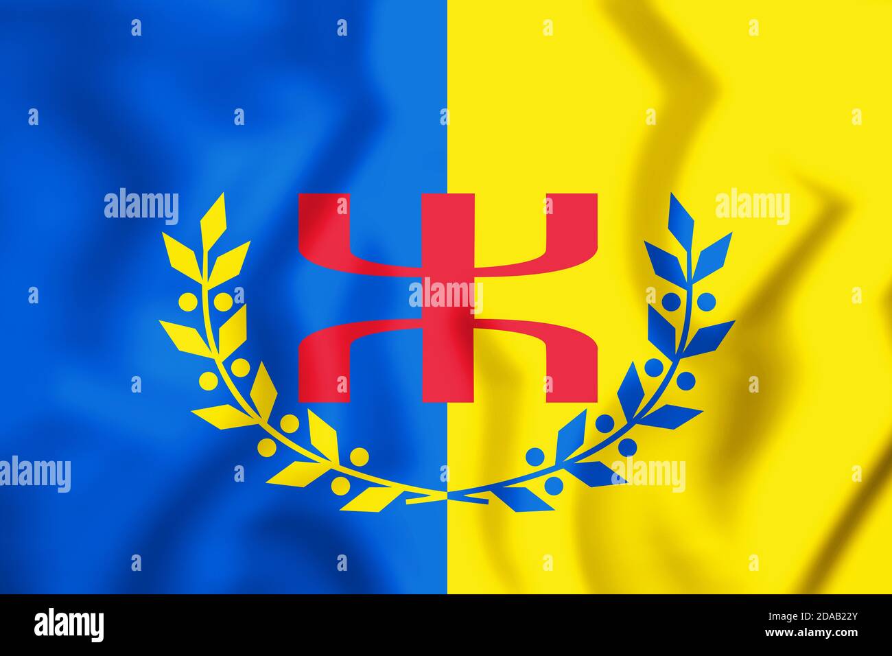3D Kabyle Flag. 3D Illustration Stock Photo - Alamy