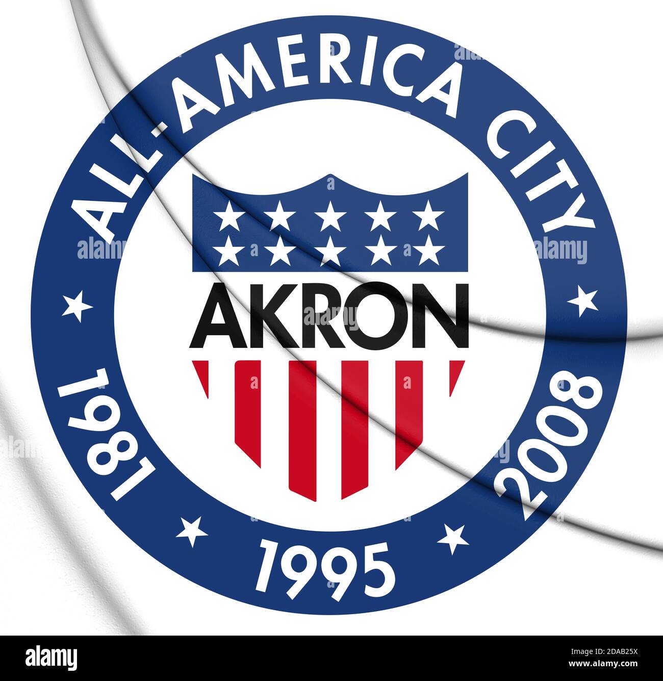3D Seal of Akron (Ohio), USA. 3D Illustration Stock Photo - Alamy