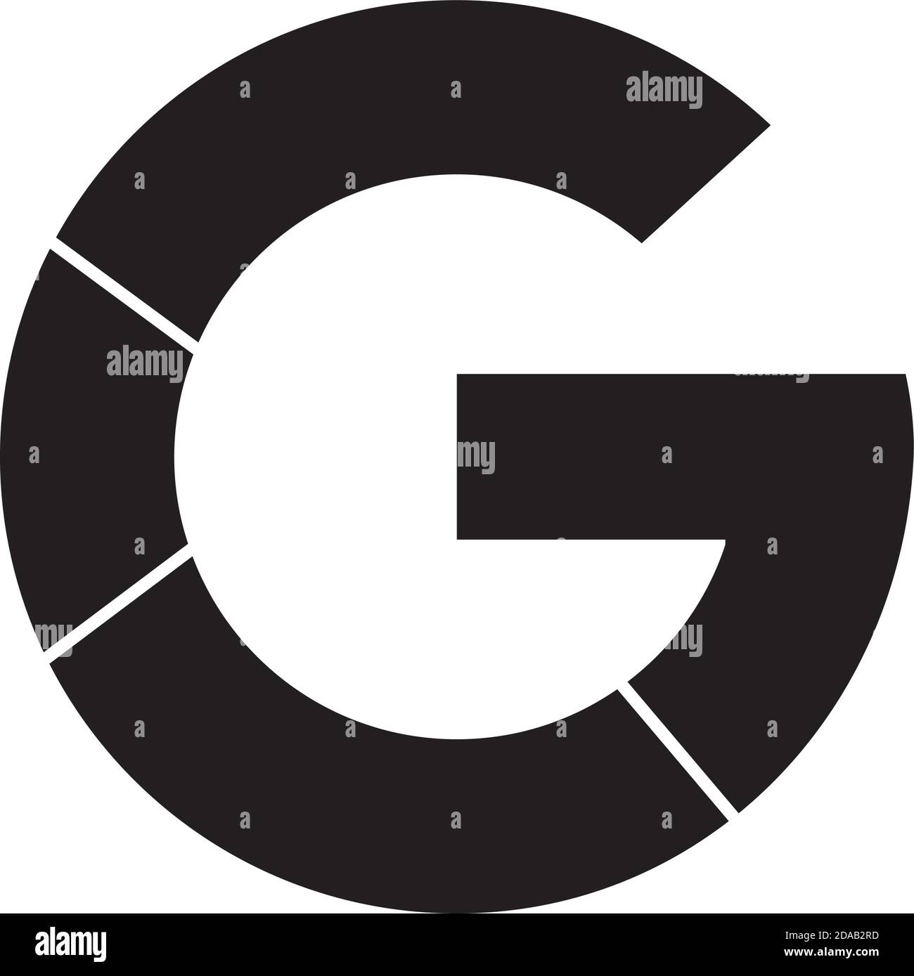 google social media logo icon over white background, silhouette style ...