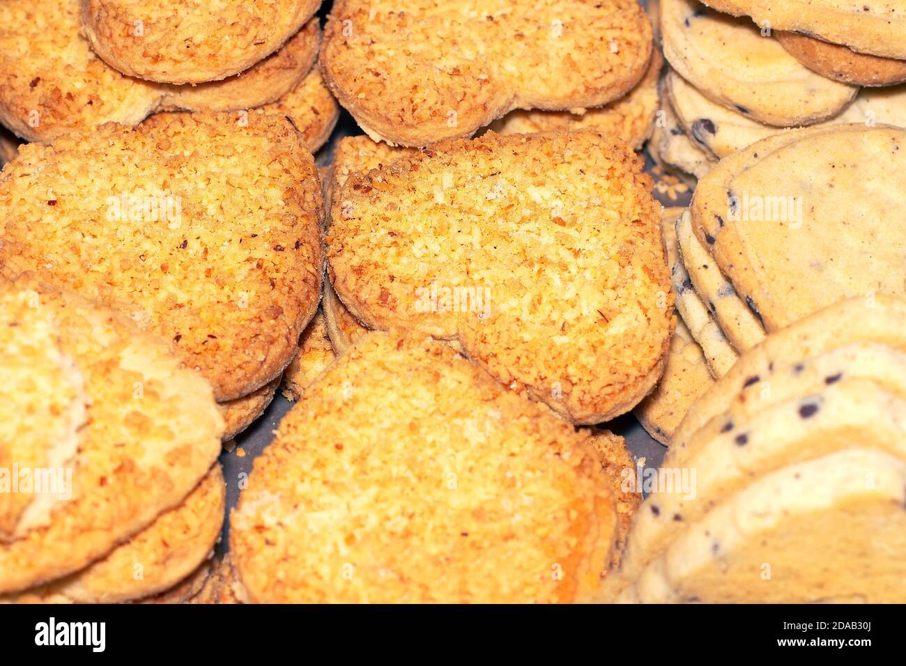 Heart-shaped biscuits . Cakes for Christmas Stock Photo - Alamy