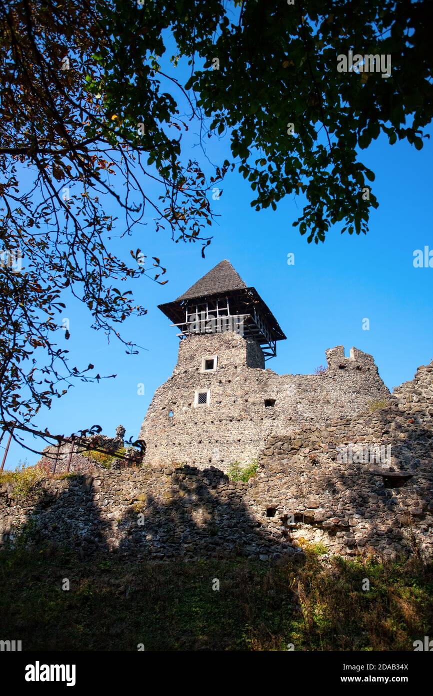 Nevitsky Castle ruins built in 13th century. Ukraine Stock Photo - Alamy