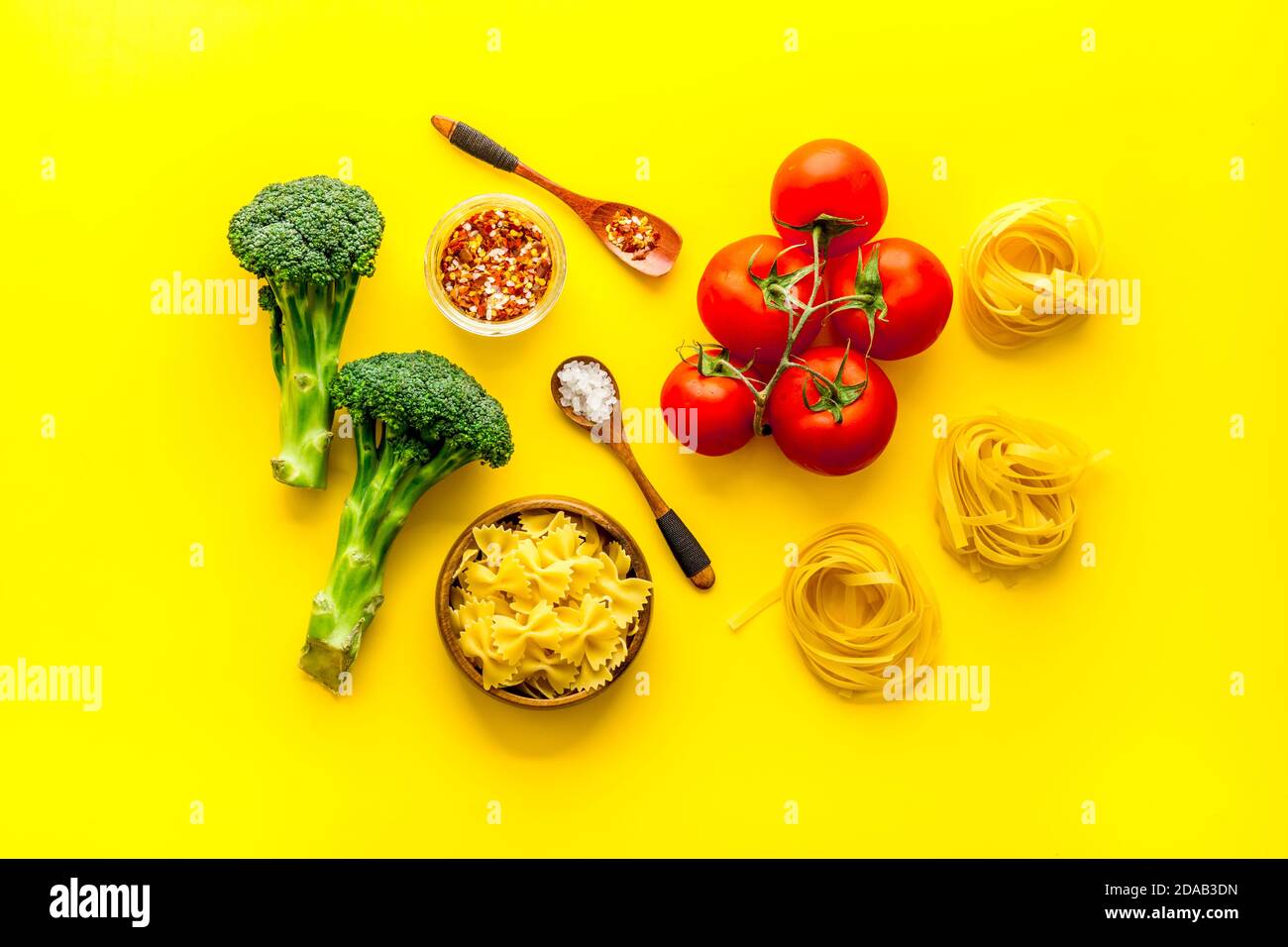 Vegetarian food background - set of vegetables and herbs Stock Photo ...