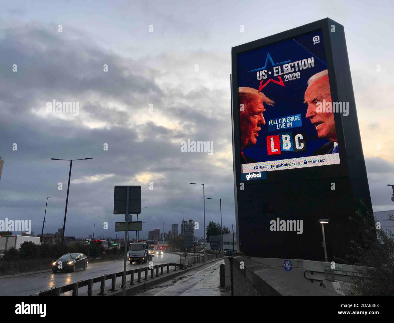Billboard Advertising the US Election 2020 Between Donald Trump & Joe ...