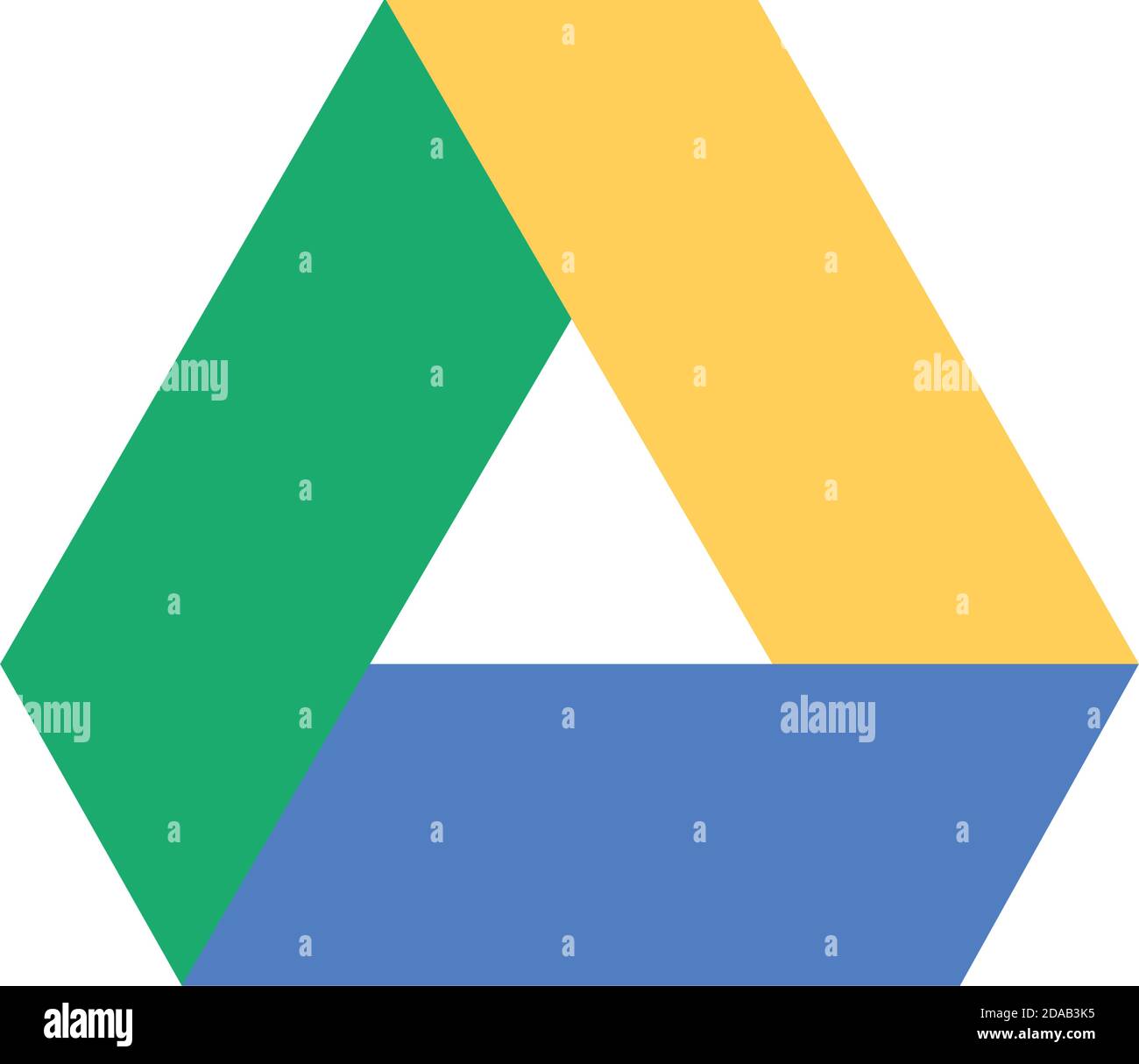 google drive logo icon over white background, flat style, vector ...