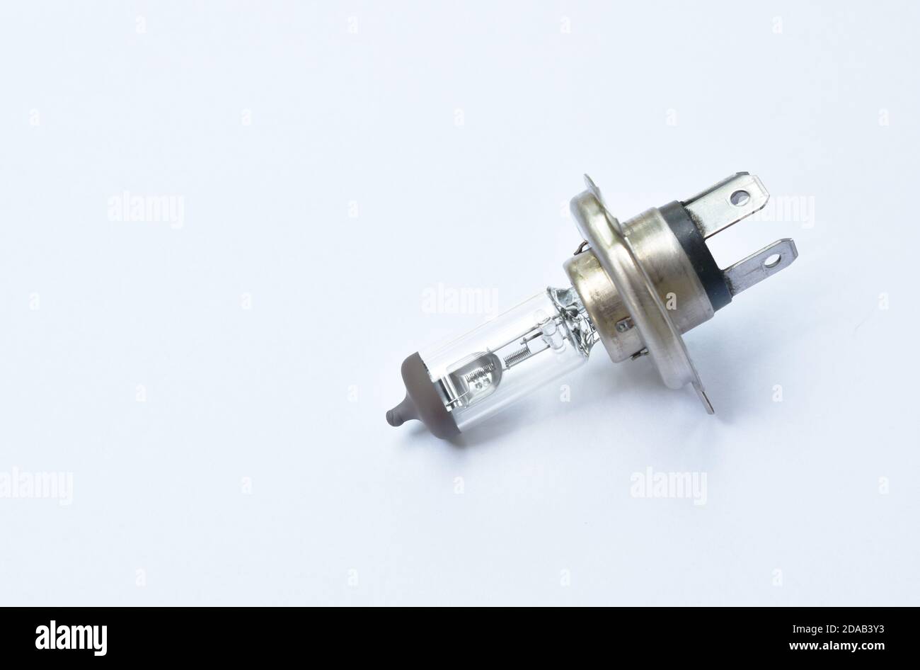 car halogen light bulb vehicle spare parts on white background Stock ...