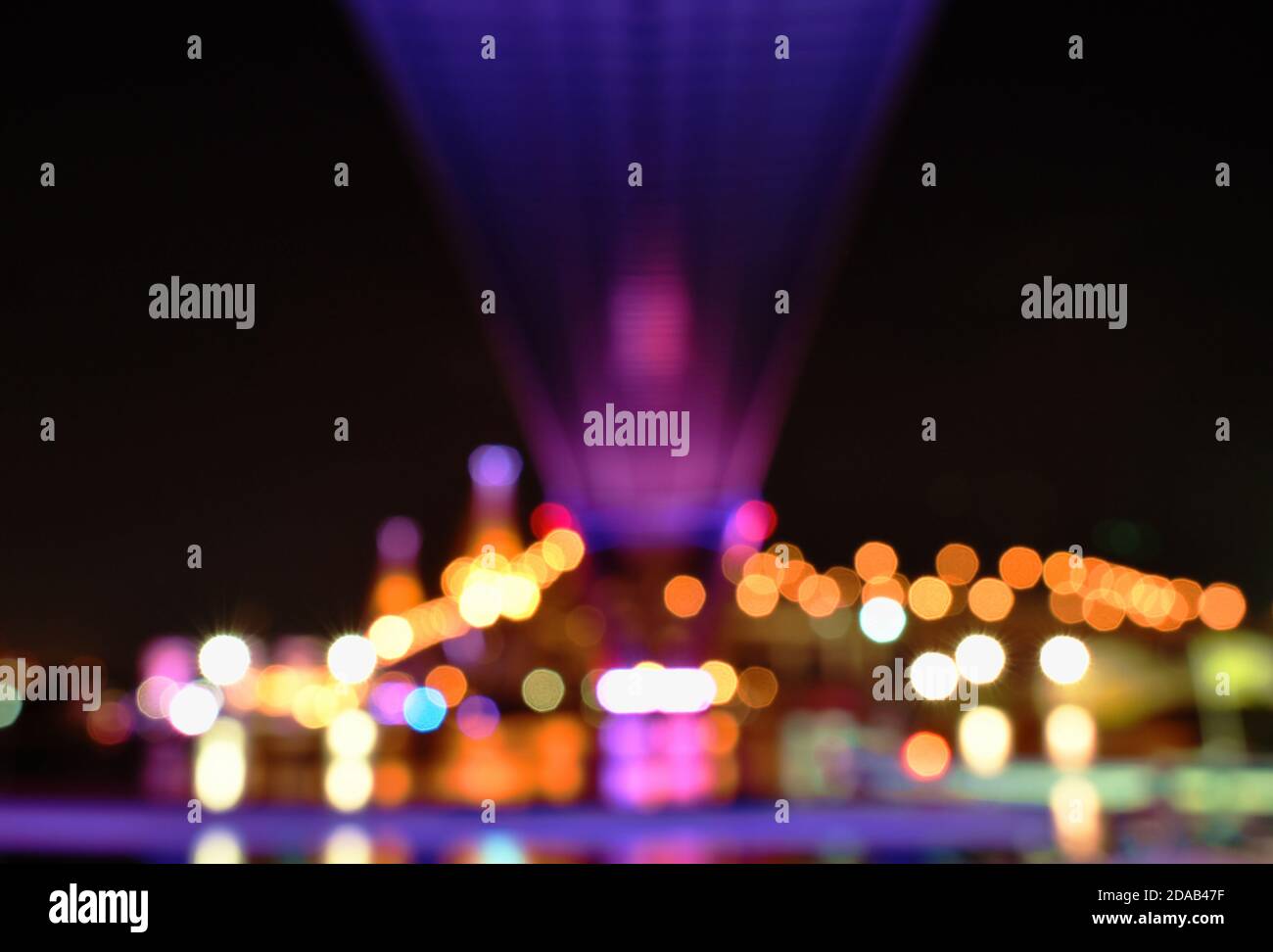 blurry light of bridge on river background and texture Stock Photo - Alamy