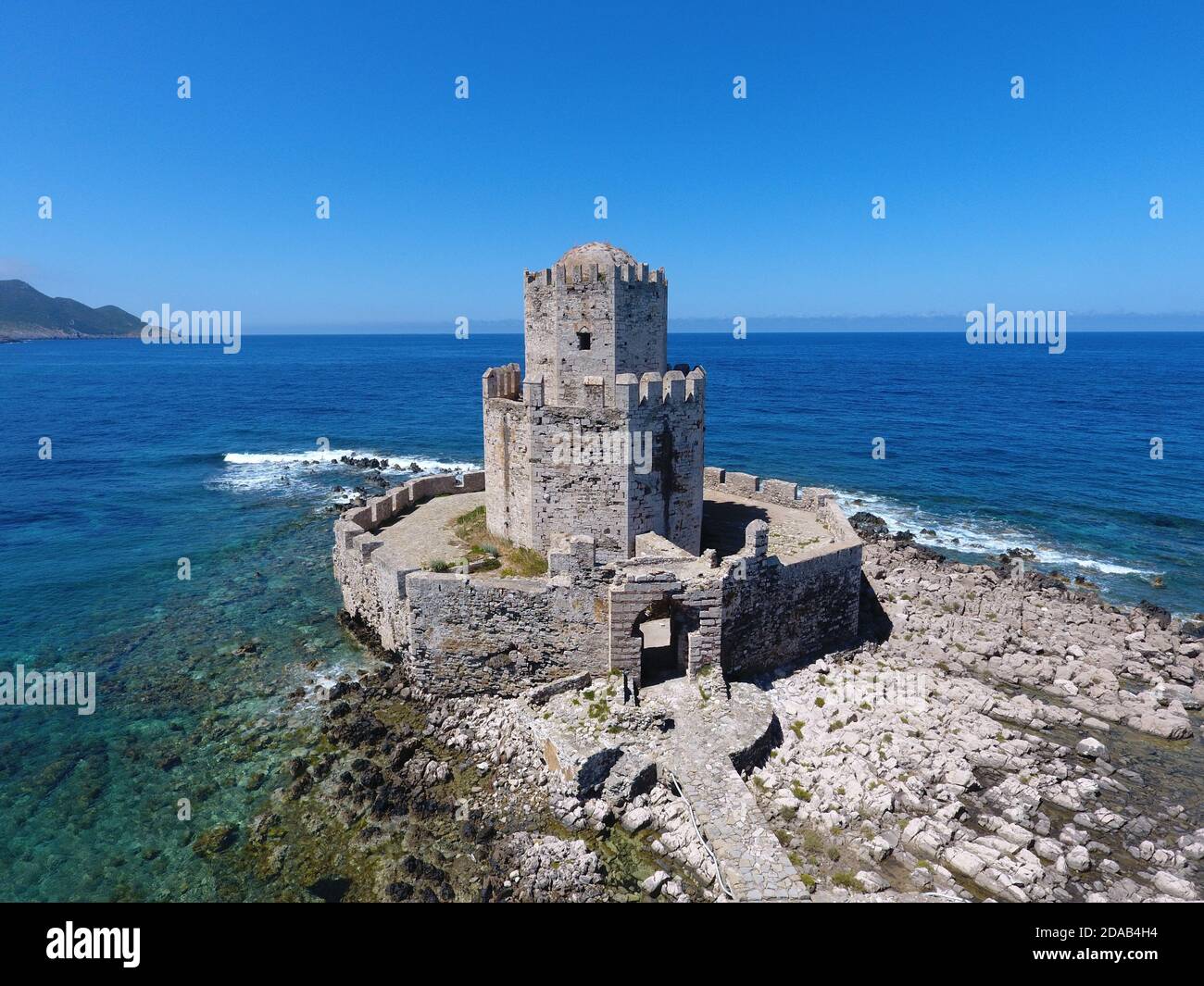 Methoni castle aerial hi-res stock photography and images - Alamy