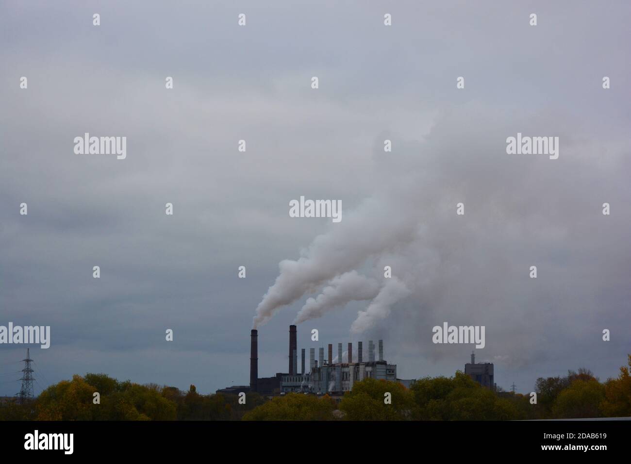 Pollution of the environment, air and water, harmful emissions into the ...