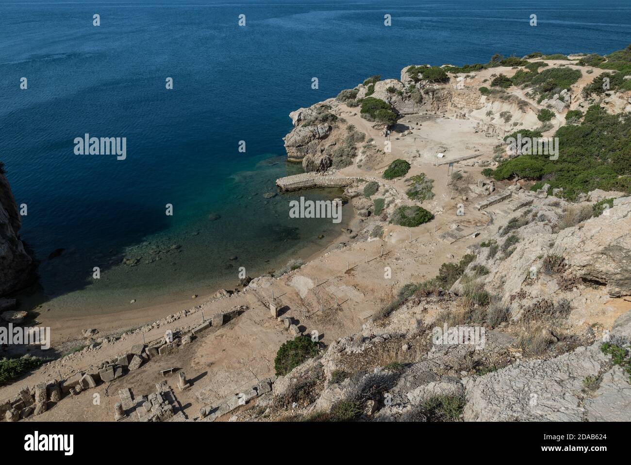 The sanctuary of Hera Akraia - Limenia. Perachora Corinthia Greece ...