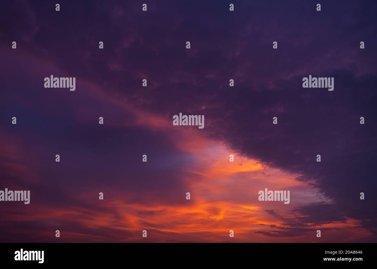 Natural background. Twilight beautiful sky. Twilight colorful sky and ...