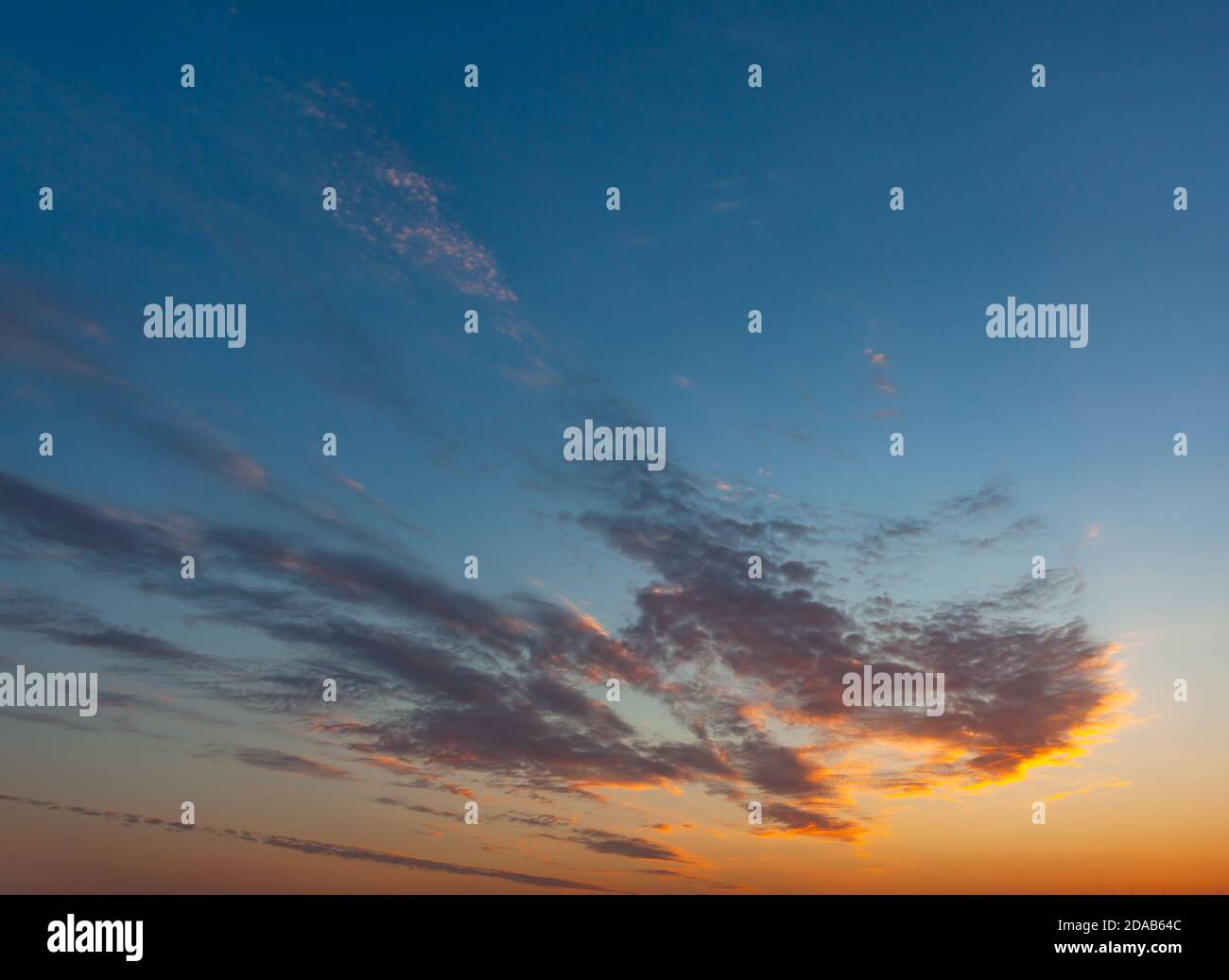 Natural background. Twilight beautiful sky. Twilight colorful sky and ...