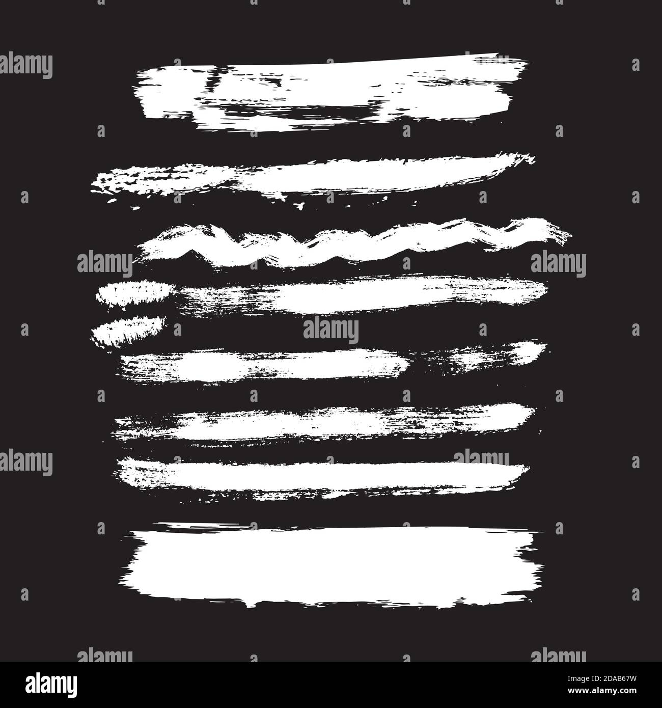 Black paint smear brush Stock Vector Images - Alamy