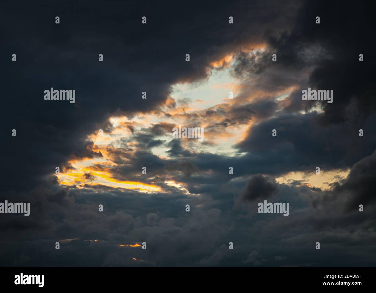 Dramatic sky with stormy clouds. Nature background Stock Photo - Alamy