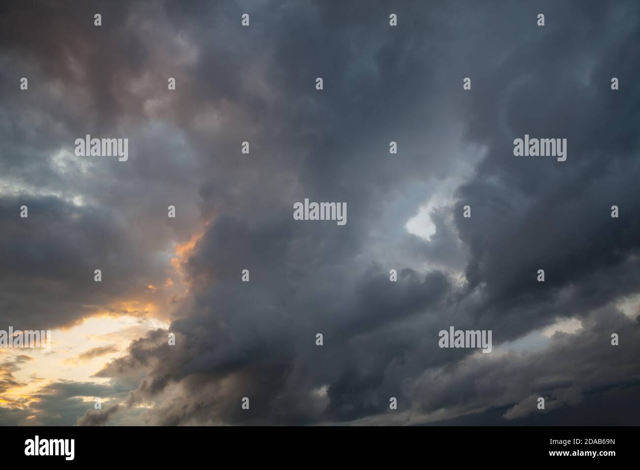 Dramatic sky with stormy clouds. Nature background Stock Photo - Alamy